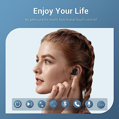 EDYELL C5M Wireless Bluetooth Earbuds Earphones with Long Playback Time ...