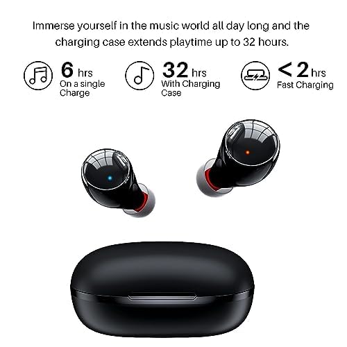 EDYELL C5M Wireless Bluetooth Earbuds Earphones with Long Playback Time ...